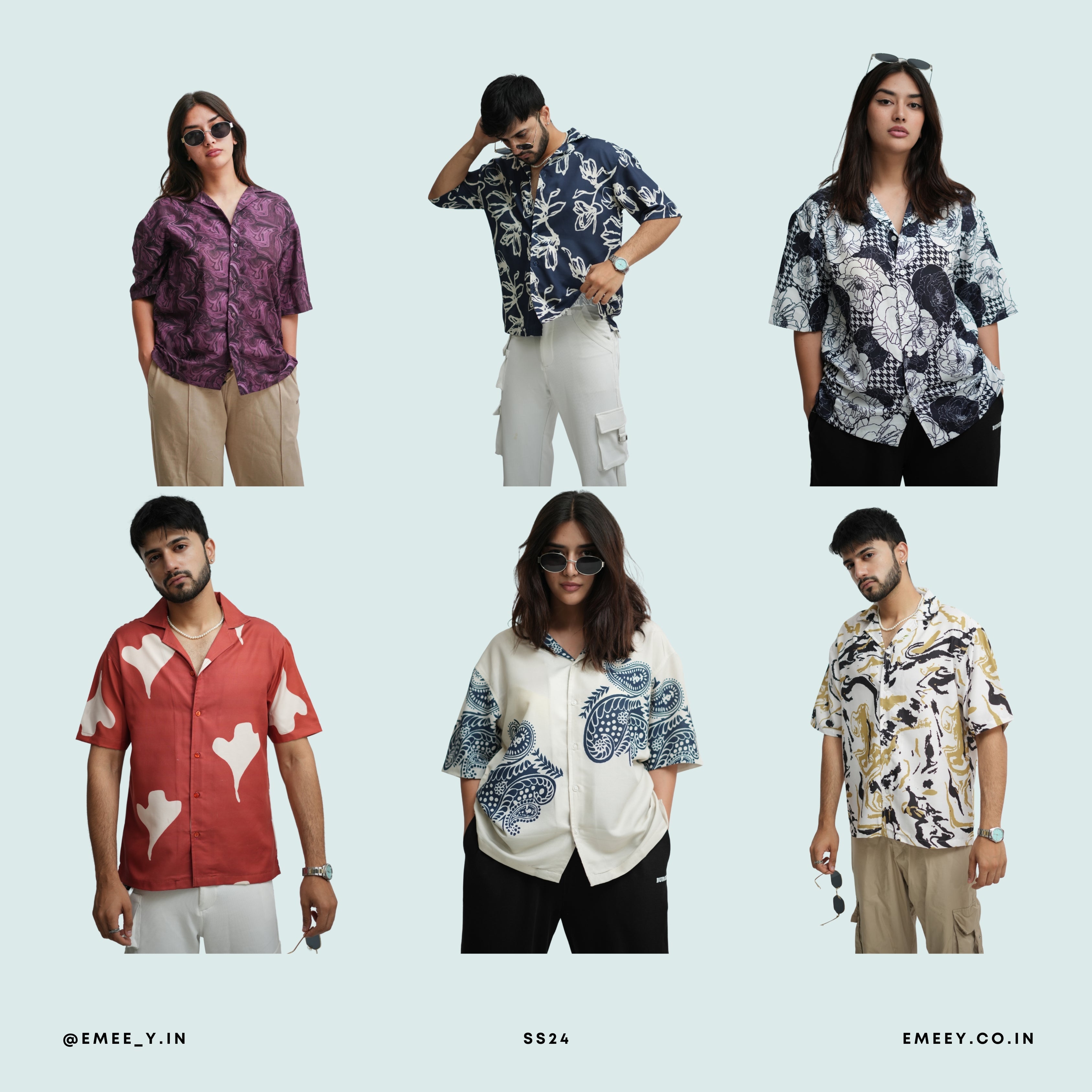 All Shirts Collection | EMEE-Y Unisex Shirts with Bold and Abstract Prints